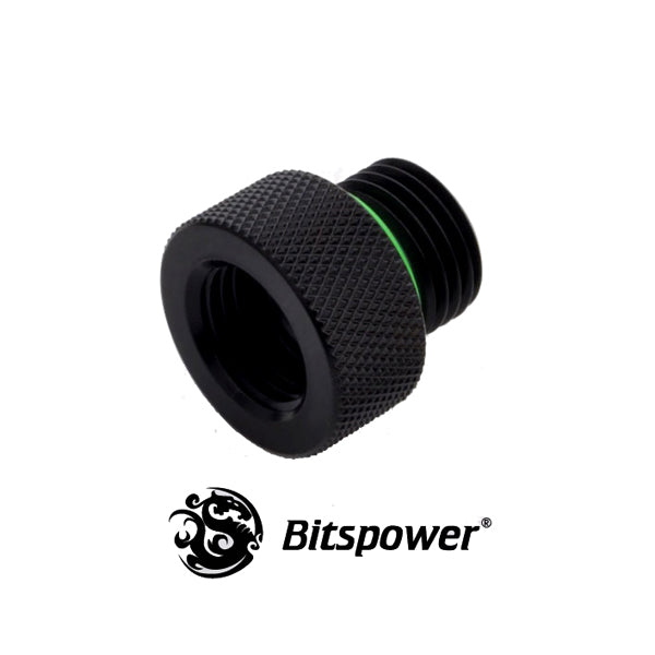 Bitspower BP-MBWP-C59 Thread Adapter 9/16" UNF to IG 1/4" - Matte Blac – Performance-PCs.com
