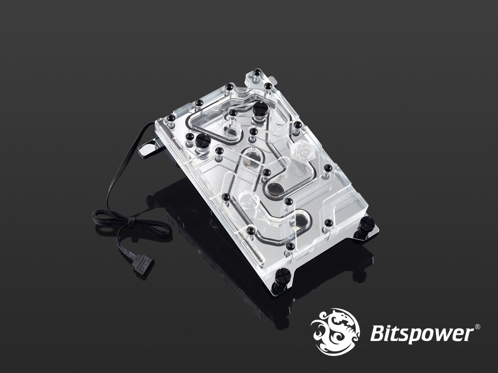 Bitspower Mono Block MX399CB RGB-Nickel BP-WBMMX399CB – Performance-PCs.com
