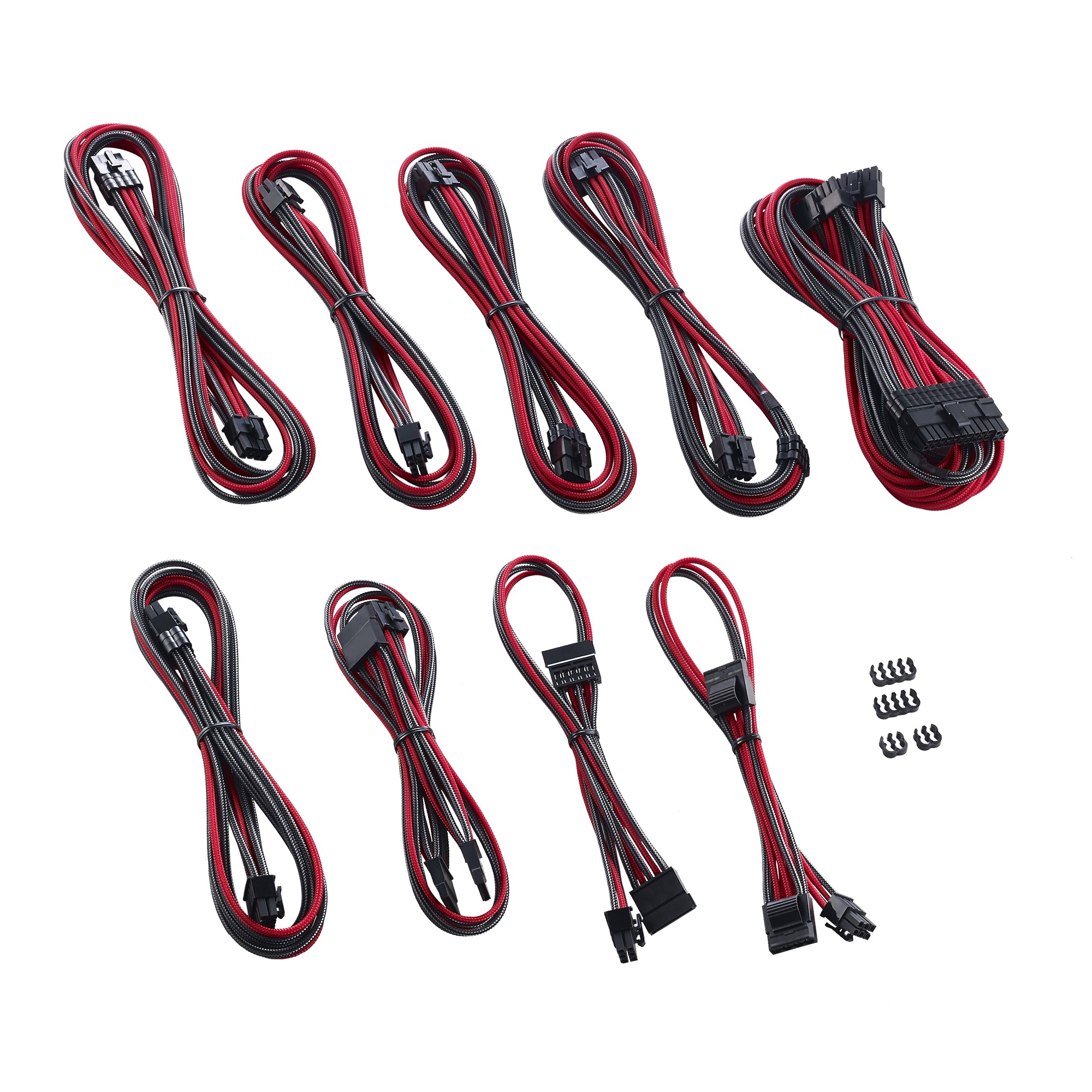 CableMod PRO ModMesh C-Series AXi, HXi & RM Cable Kit - CARBON/RED CM-PCSI-FKIT-NKCR-R ...