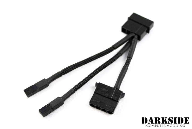 DarkSide Connect Y to 4-Pin Molex with Pass-Through - 4" (Type 8s) DS-0375 – Performance-PCs.com