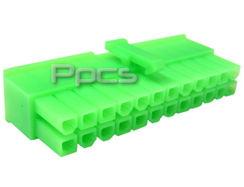 Connectx ATX 24-pin Female connector housing - UV Green ACR-CB4982 ...