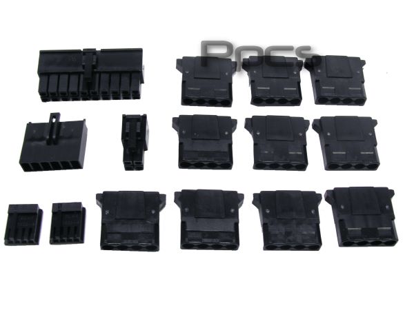 Connectx P4 12V 4pin Female connector housing - Black ACR-CB7648 ...