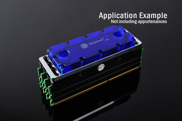 Bitspower Universal RAM Module Water Cooling Set For 4 Banks 4-DIMMs V2 ...