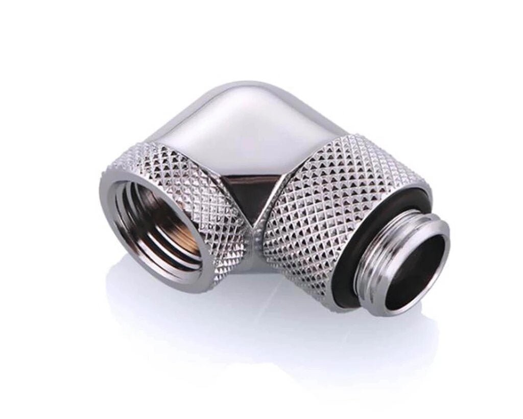 Bykski G1/4 Male to Female 90 Degree Dual Rotary Elbow Fitting - Silver ...