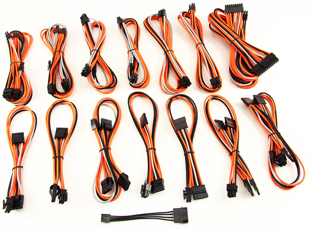 CableMod C-Series RMi & RMx ModMesh™ Cable Kit - Black/Orange/Silver CM ...