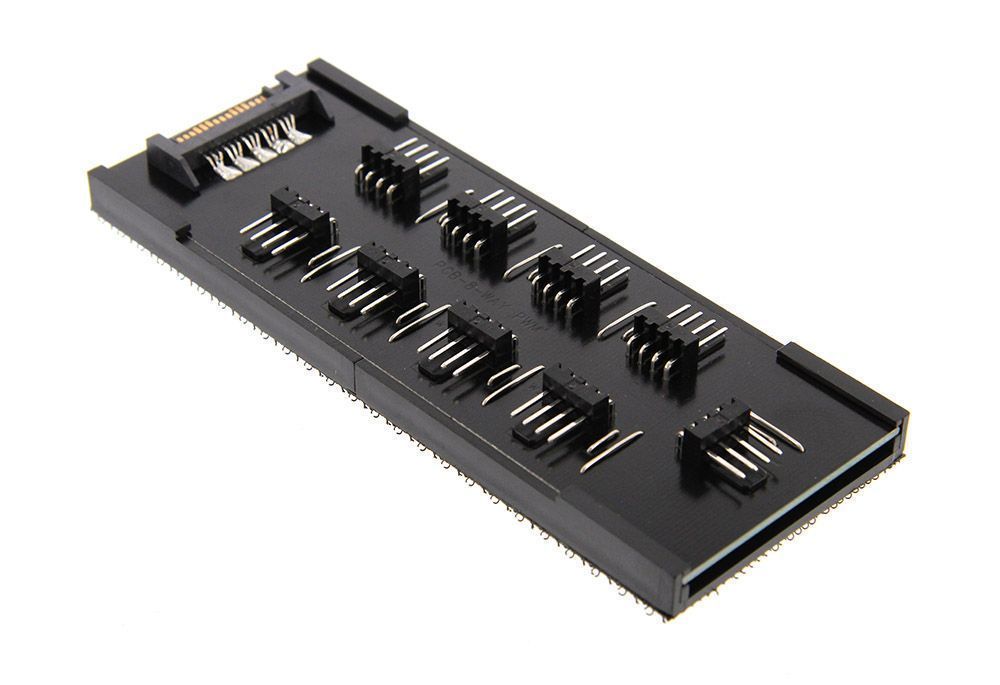 ModMyToys 4-Pin PWM Low Profile Power Distribution PCB - 8-Way Block ...