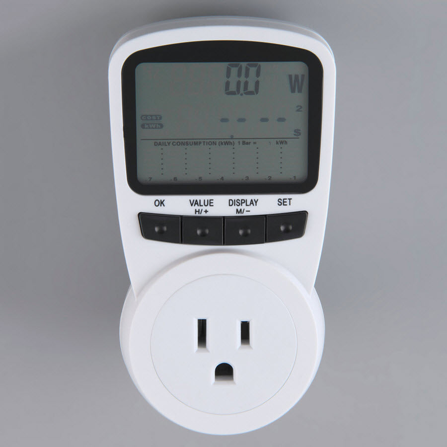 PPCS Electronic Energy Meter LCD Energy Monitor Plug-in Electricity ...