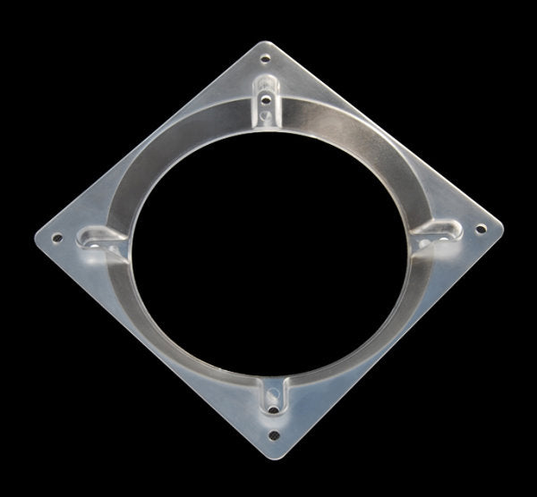 Bitspower Plastic Fan Adapter 120mm to 140mm - Clear – Performance-PCs.com