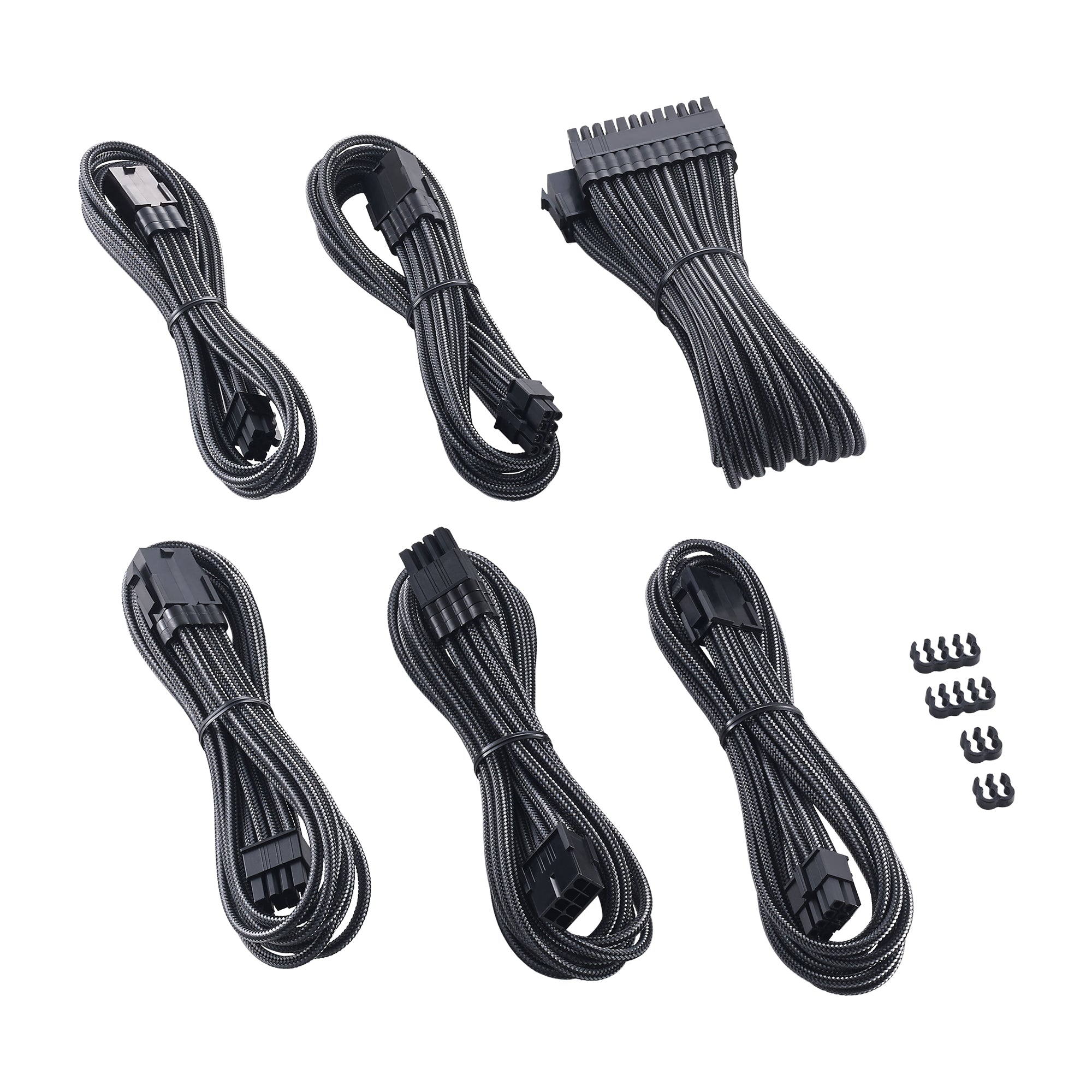 CableMod PRO ModMesh Cable Extension Kit - CARBON CM-PCAB-BKIT-NKC-3PK ...