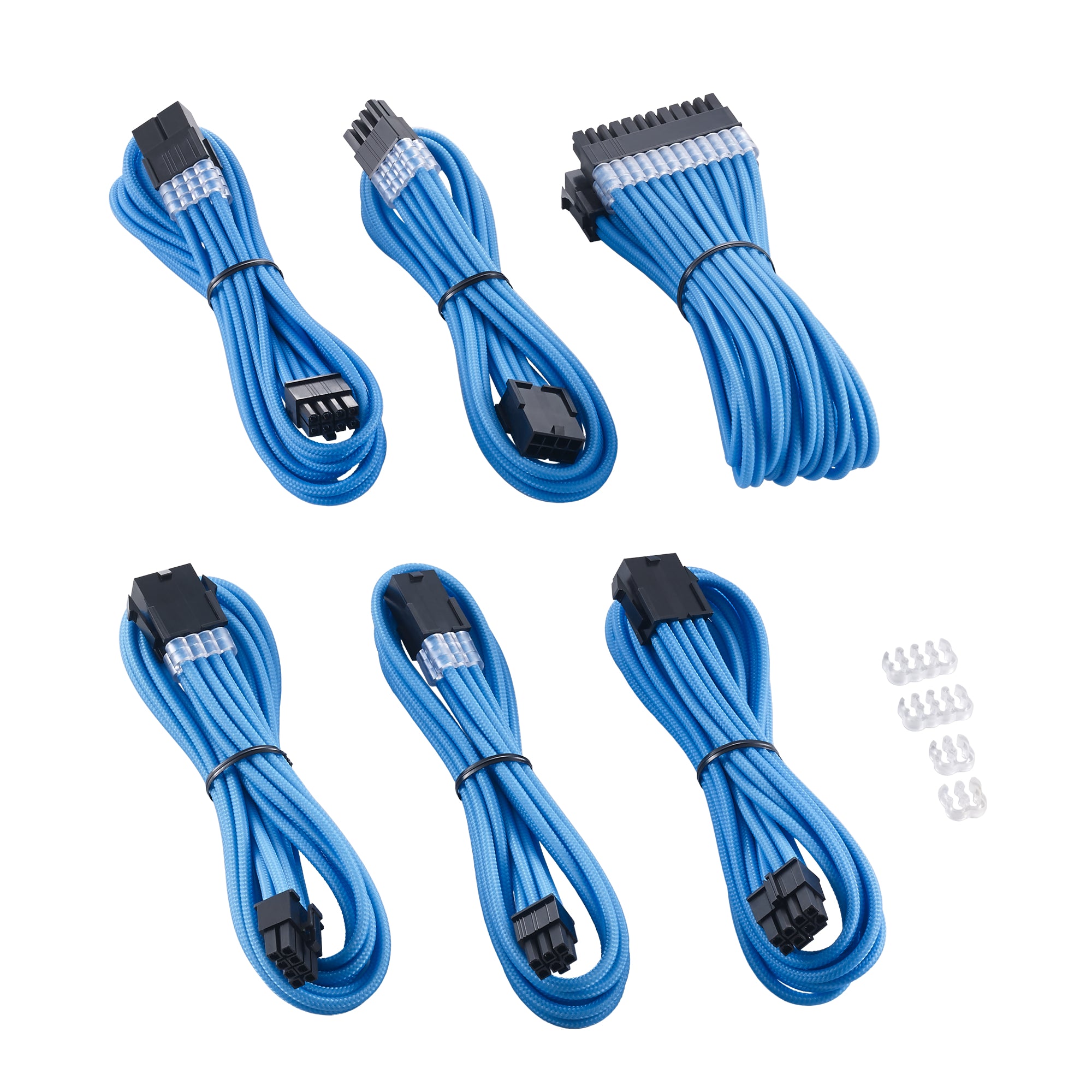 CableMod PRO ModMesh Cable Extension Kit - LIGHT BLUE CM-PCAB-BKIT-NKLB ...