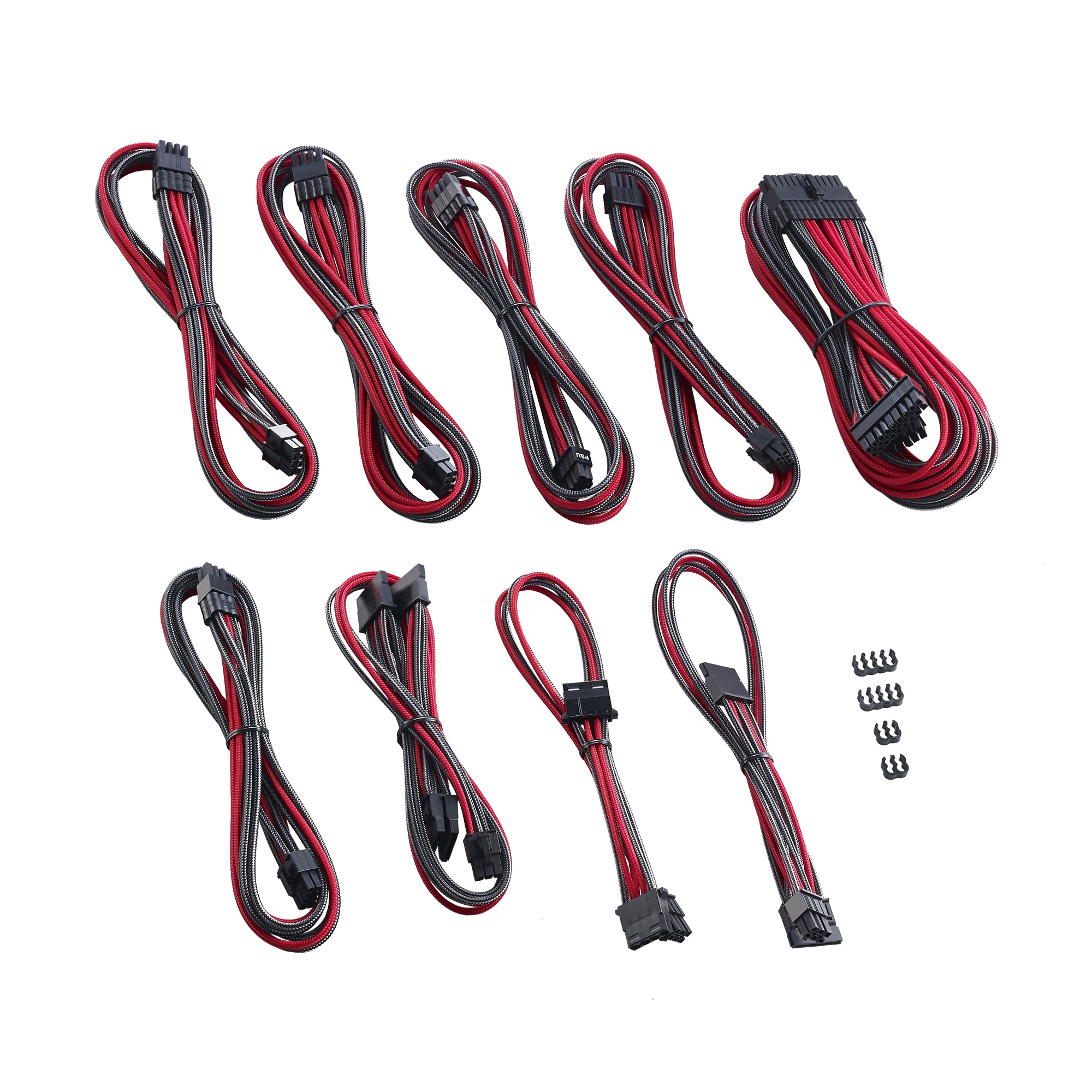 CableMod PRO ModMesh E-Series G3 / G2 / P2 / T2 Cable Kit - CARBON/RED ...