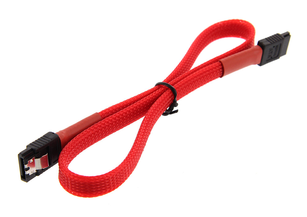 Darkside 45cm (18") SATA Data Cable - Red UV DS-0154 – Performance-PCs.com