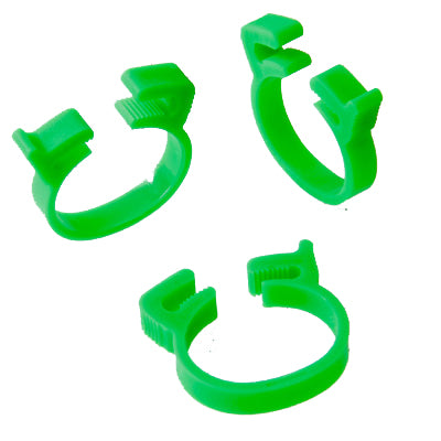 Monsoon UV Green Delrin 1/2" (3/4" OD) Tubing Clamps - 10 Pack ...