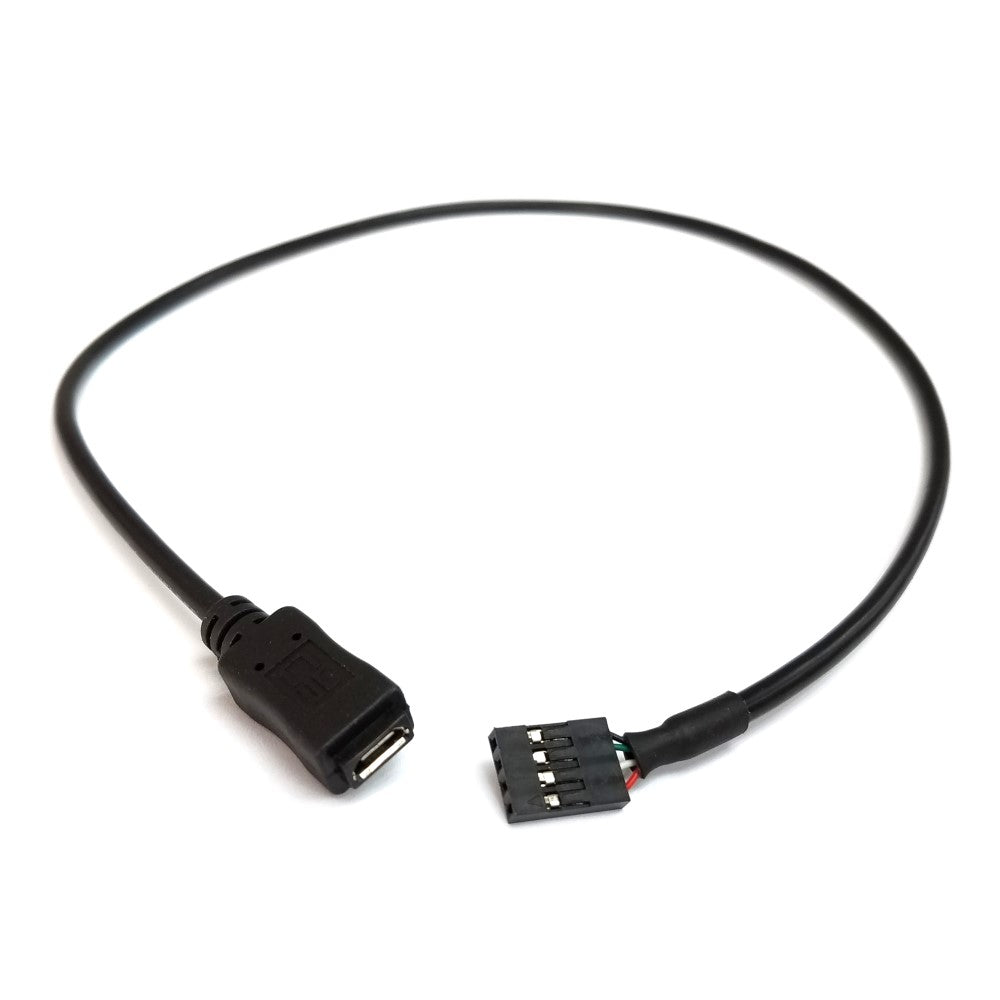 Mini 4-Pin Female Header to Micro-USB Micro-B Female Cable (50cm) MDY ...