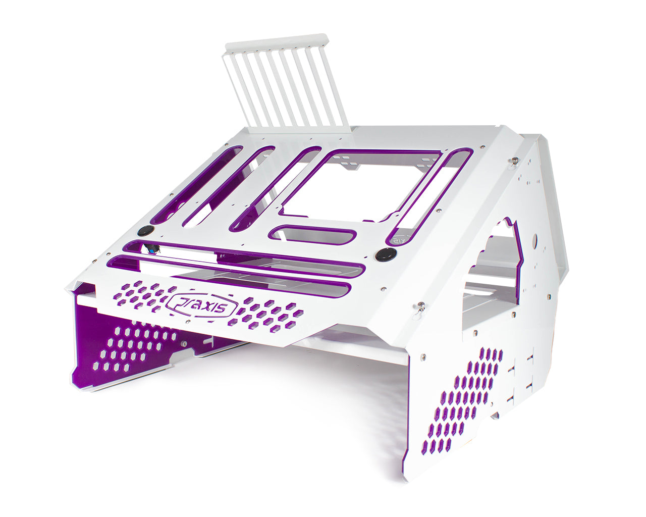 Primochill Praxis Wetbench - White/Purple – Performance-PCs.com