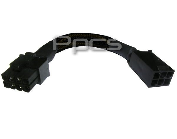 6-Pin PCI Express to 8-Pin PCI Express 2.0 Adapter Cable - 4" - Sleeved ...