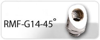 Enzotech 45 Degree Rotary Fitting - Male-Female G 1/4 Thread ...